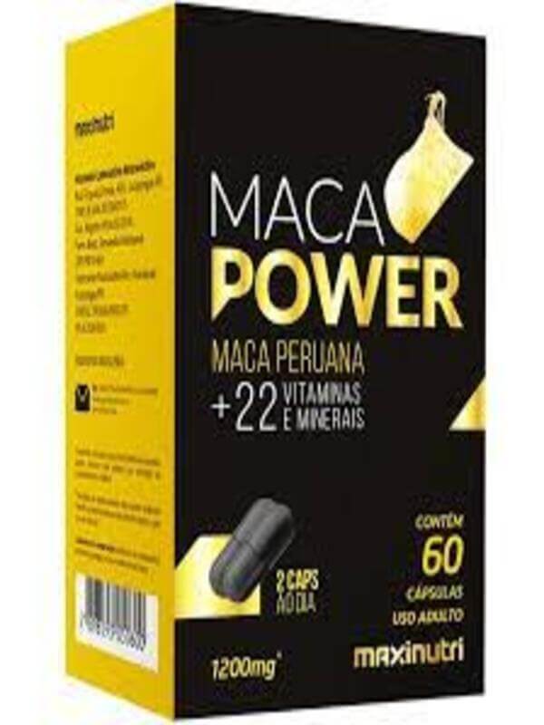 Maca Power 1200mg - 60 Cápsulas - Maxinutri - Alecrim Dourado